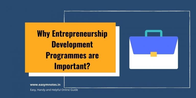 Why Entrepreneurship Development Programmes are Important?